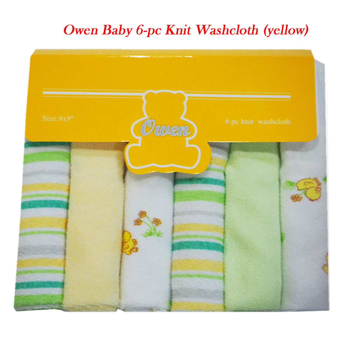 Owen Baby 6-pc Knit Washcloth– kawashisg